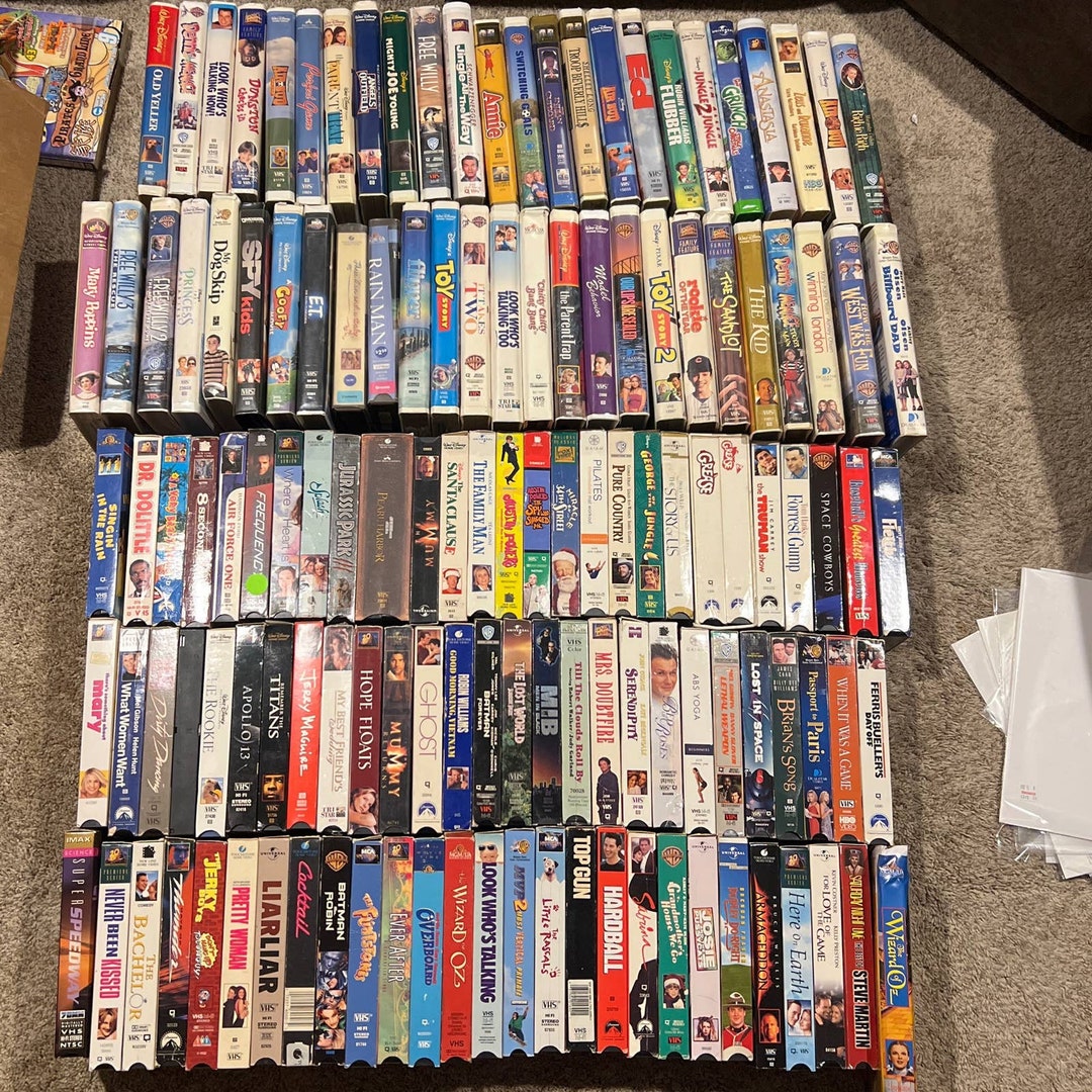 VHS Lot of 132 Tapes 80s and 90s Classsics MIB Mummy - Etsy