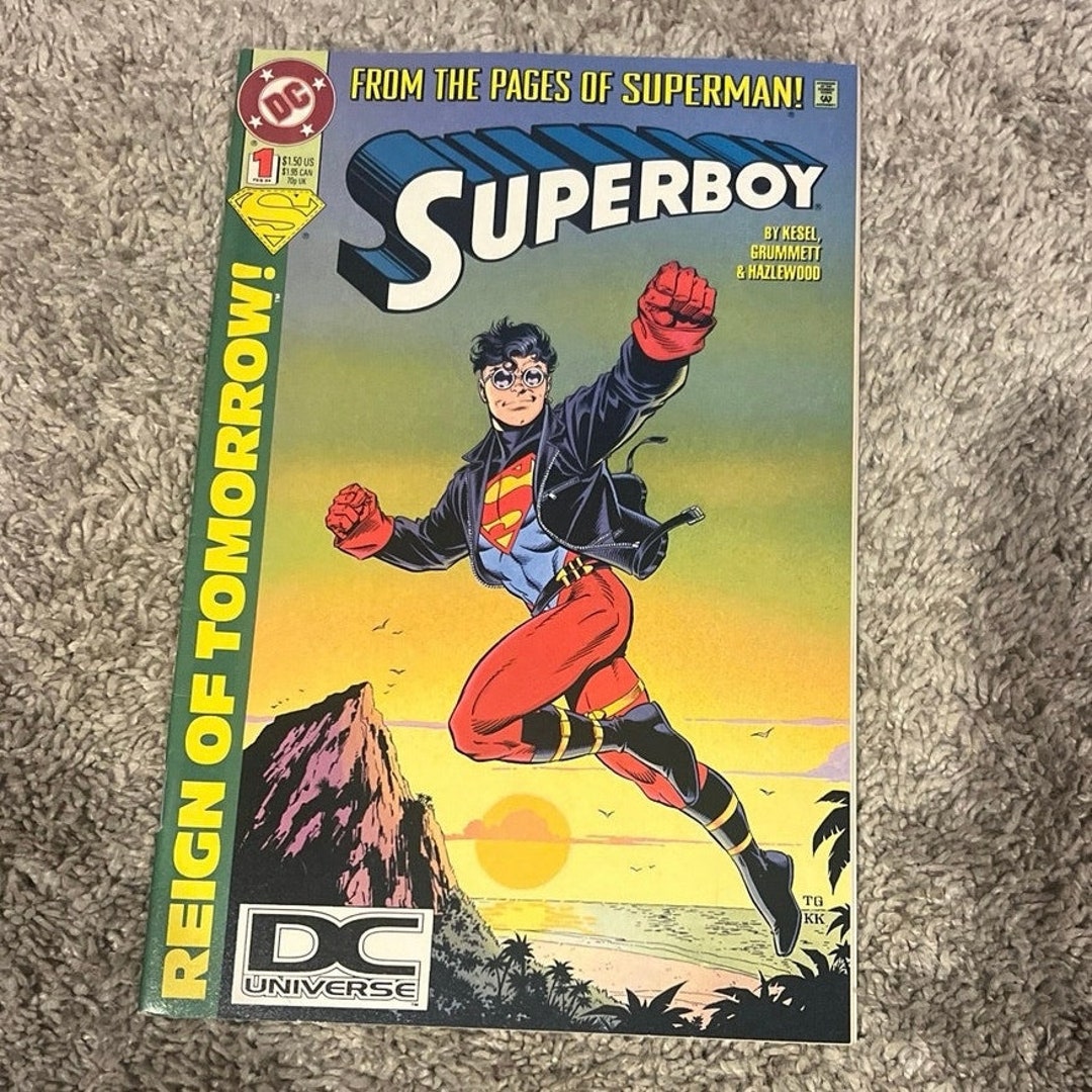 Superboy 1 Reign of Tomorrow 1994 DC Universe Logo - Etsy