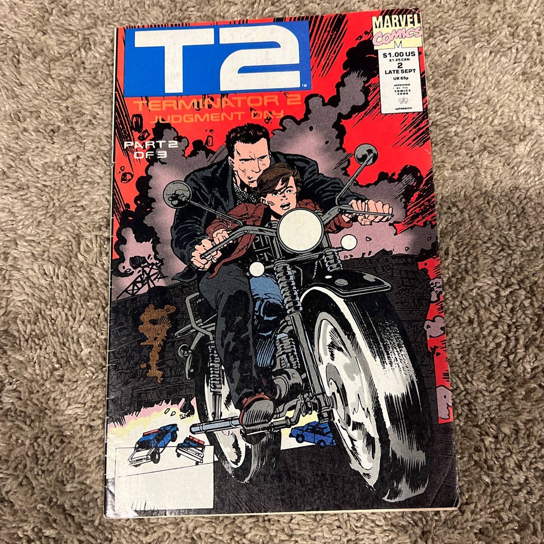 Terminator 2 Judgement Day T2 Part 2 Of 3 Marvel Comic Book Etsy