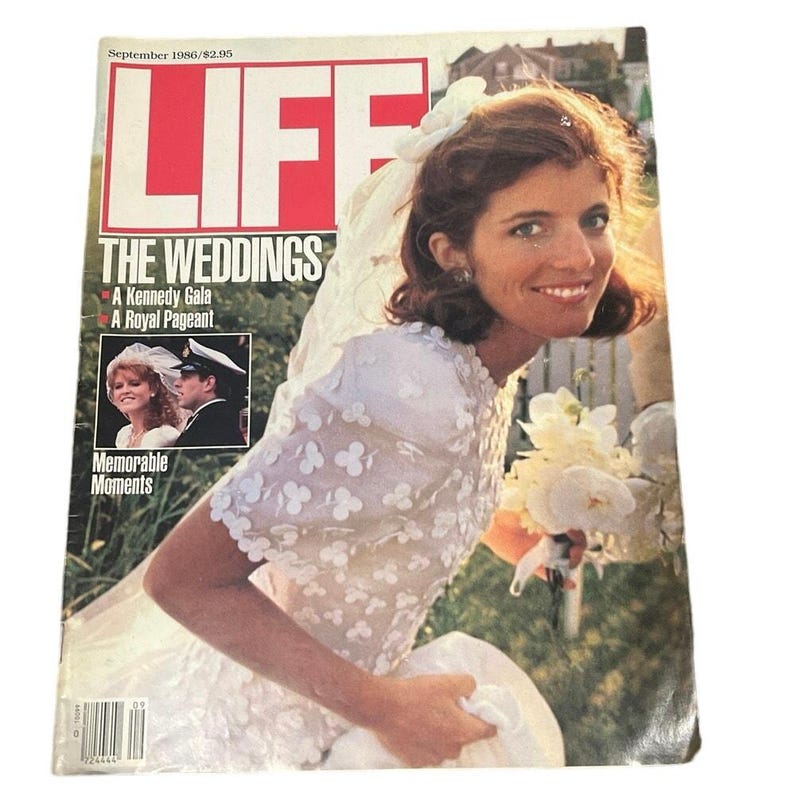 Vintage Life Magazine - Sept 1986 - the Weddings -kennedy Gala & A ...