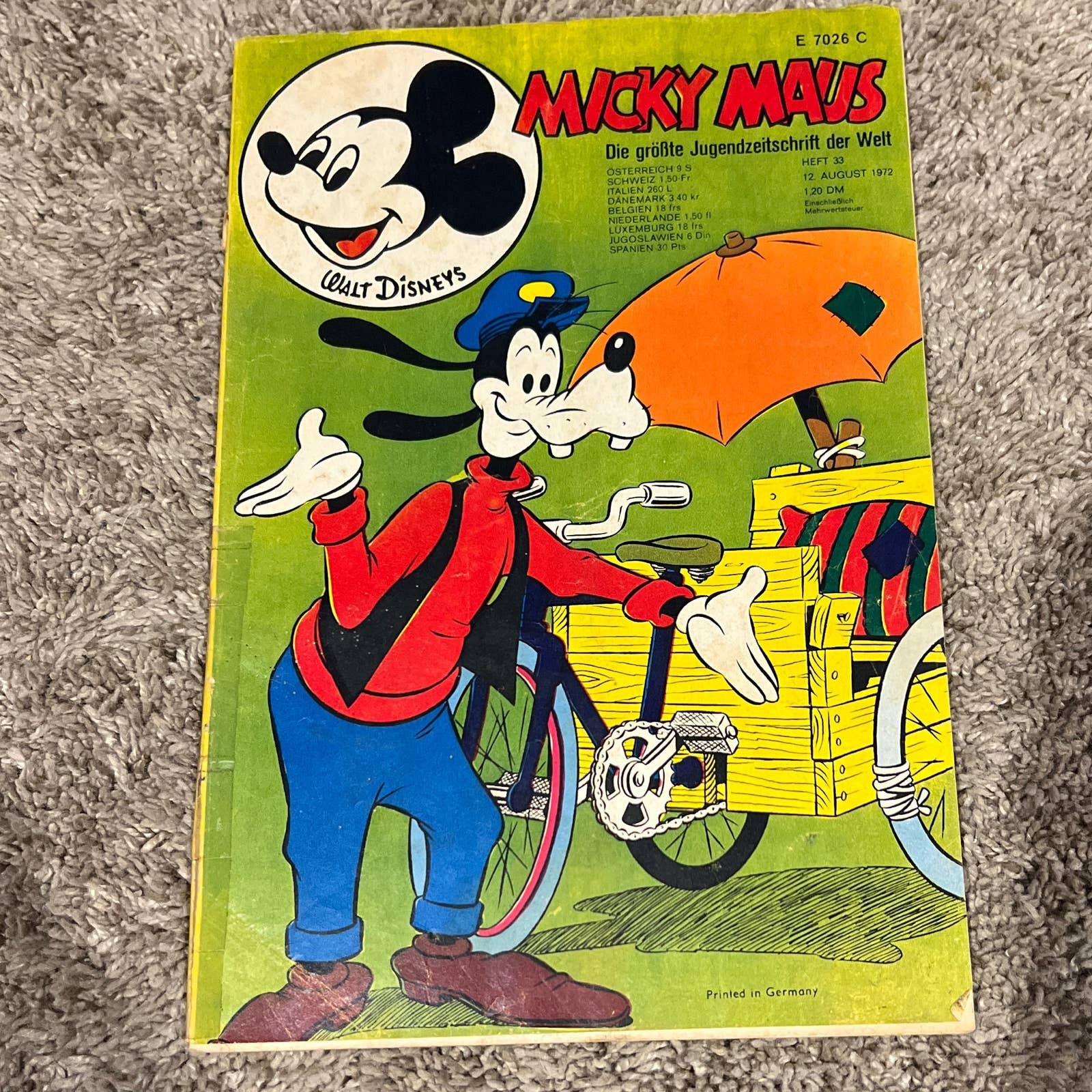 Micky Maus Mickey Mouse German Comic 1972 - Etsy