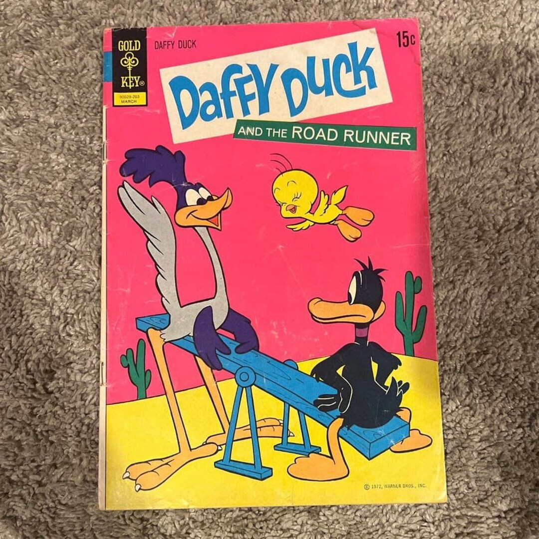 Daffy Duck and the Road Runner Comic Book Gold Key Comics #74 (1972) - Etsy