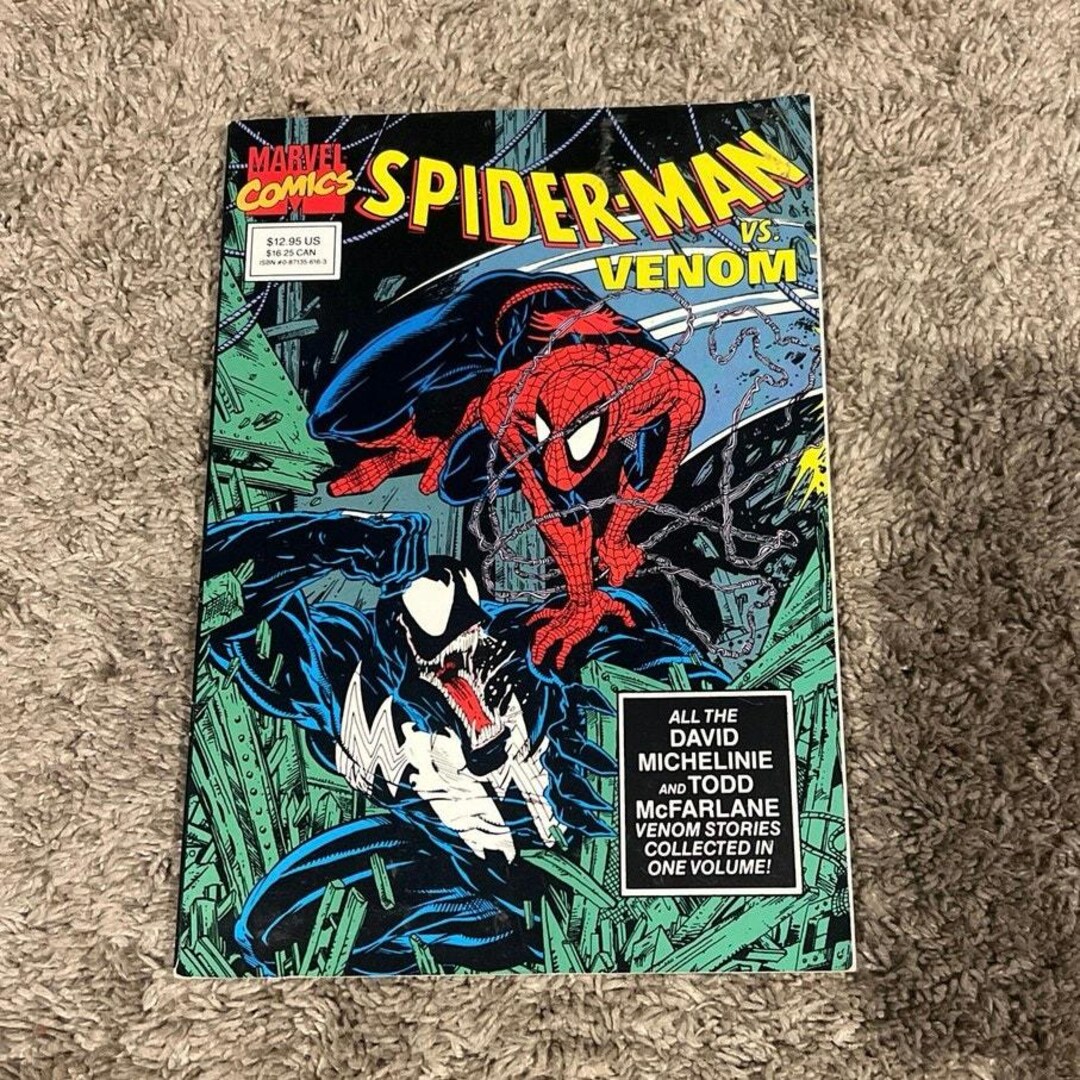 Spider-man Vs. Venom first Print Marvel Graphic Novel 1990 Todd Mcfarlane - Etsy