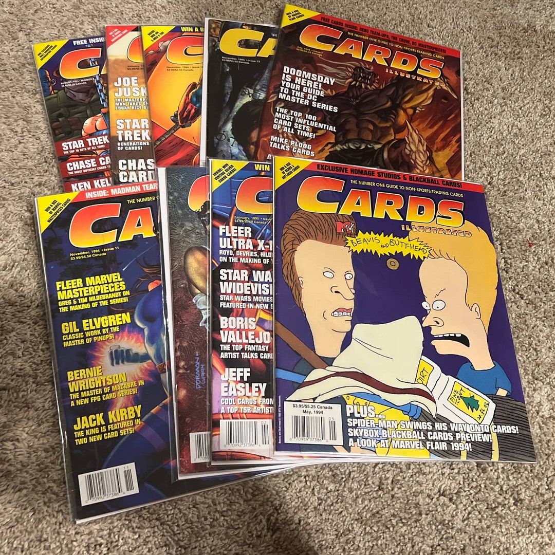 Cards Illustrated Magazine Lot of 9 (beavis and Butt-head, Doomsday, X ...