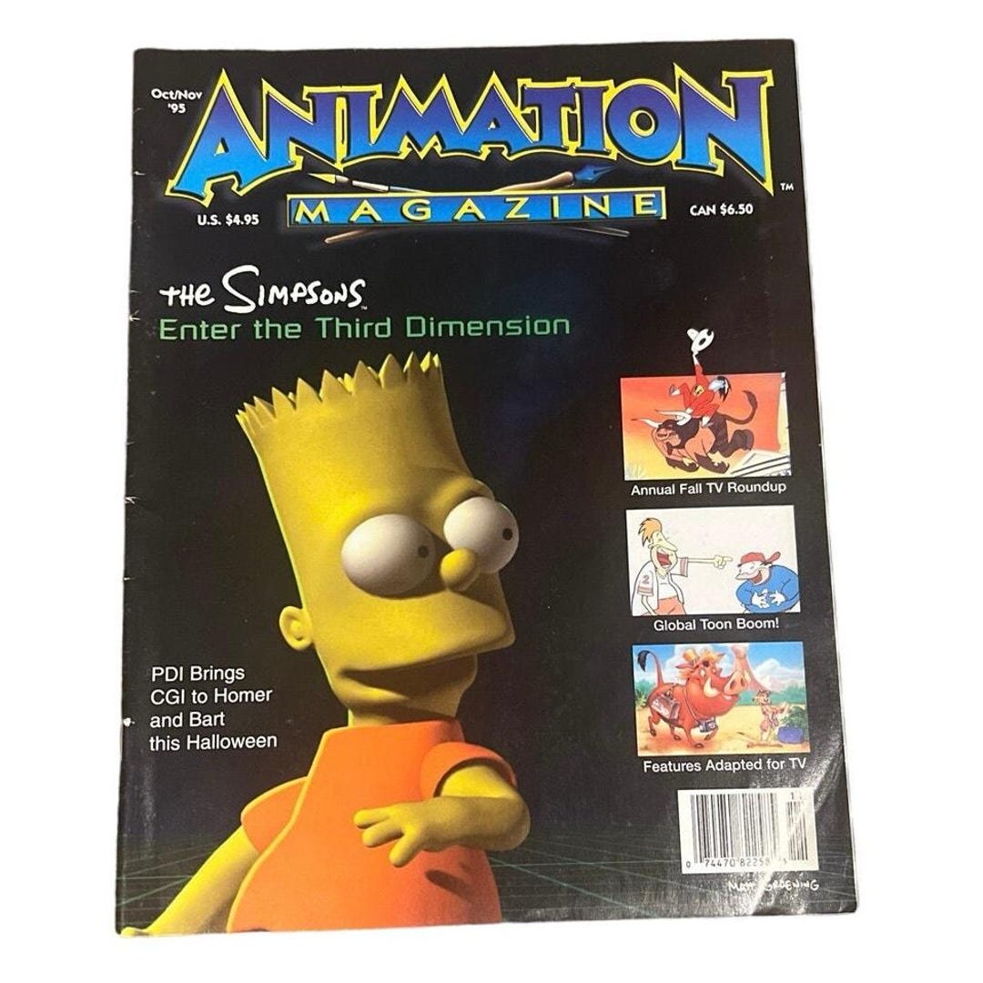 Animation Magazine October/november 1995 the Simpsons Enter the Third ...