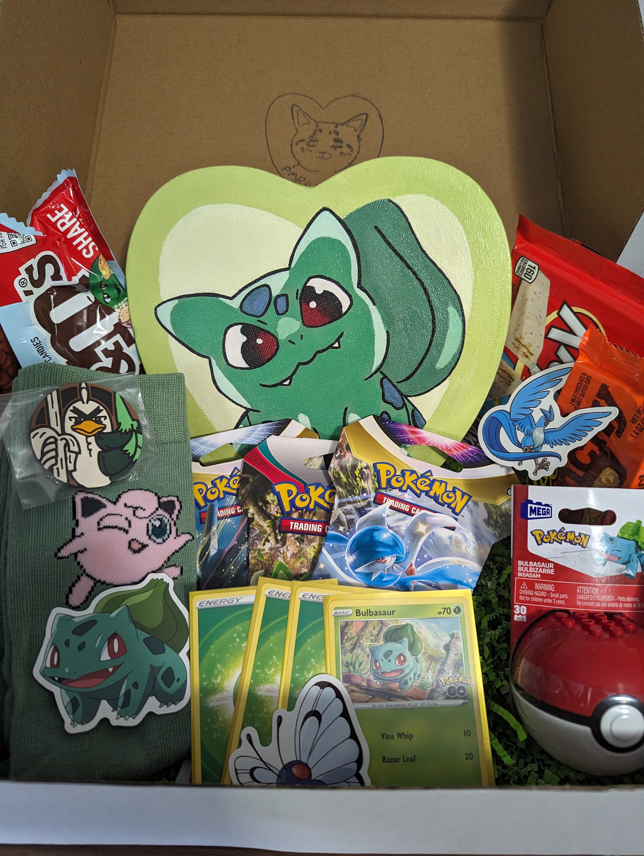 Bulbasaur Themed Pokemon Gift Box Hand-crafted Gift Box - Etsy