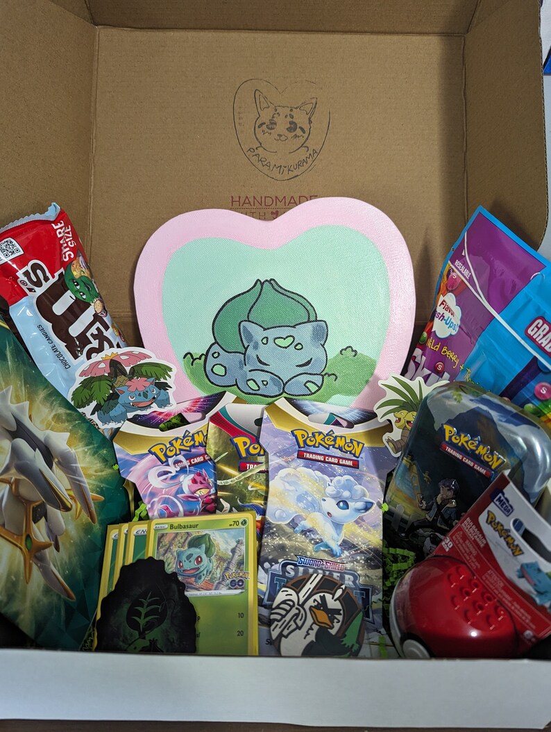 Bulbasaur Themed Pokemon Gift Box Hand-crafted Gift Box - Etsy
