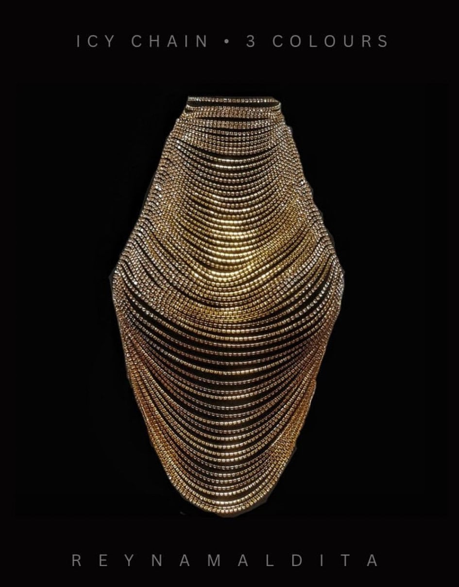 Icy Chain Crystal Top - Reynamaldita - Etsy