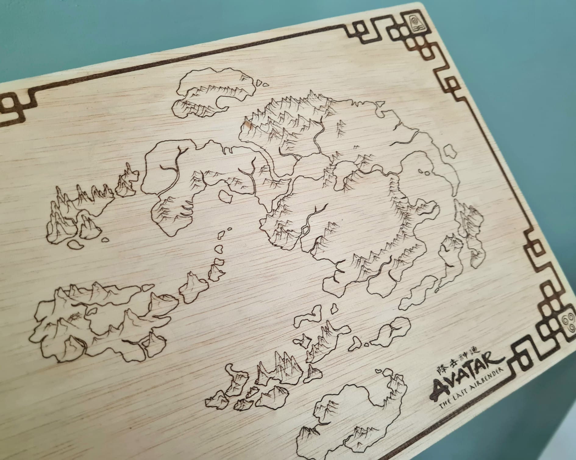ATLA Wall Art Map Wall Decor Avatar the Last Airbender - Etsy