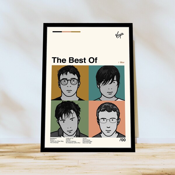 Blur Retro Poster - Etsy