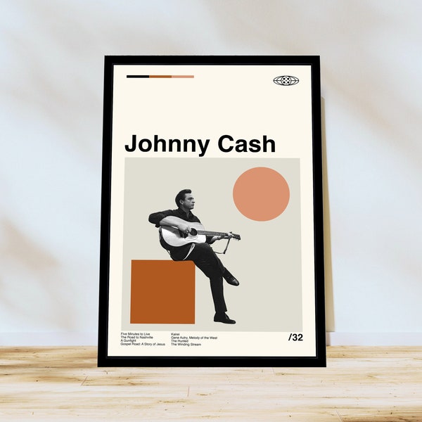Johnny Cash Poster - Etsy