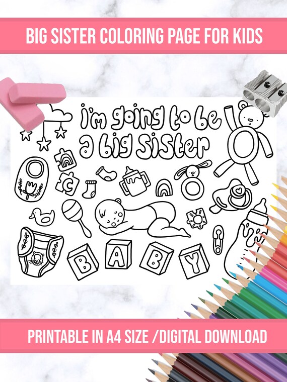 Sister Coloring Pages For Kids