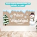 Digital Christmas Painted Banner for Kids Template, Editable Winter ...