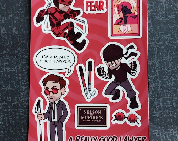 Daredevil Sticker Sheet - Etsy