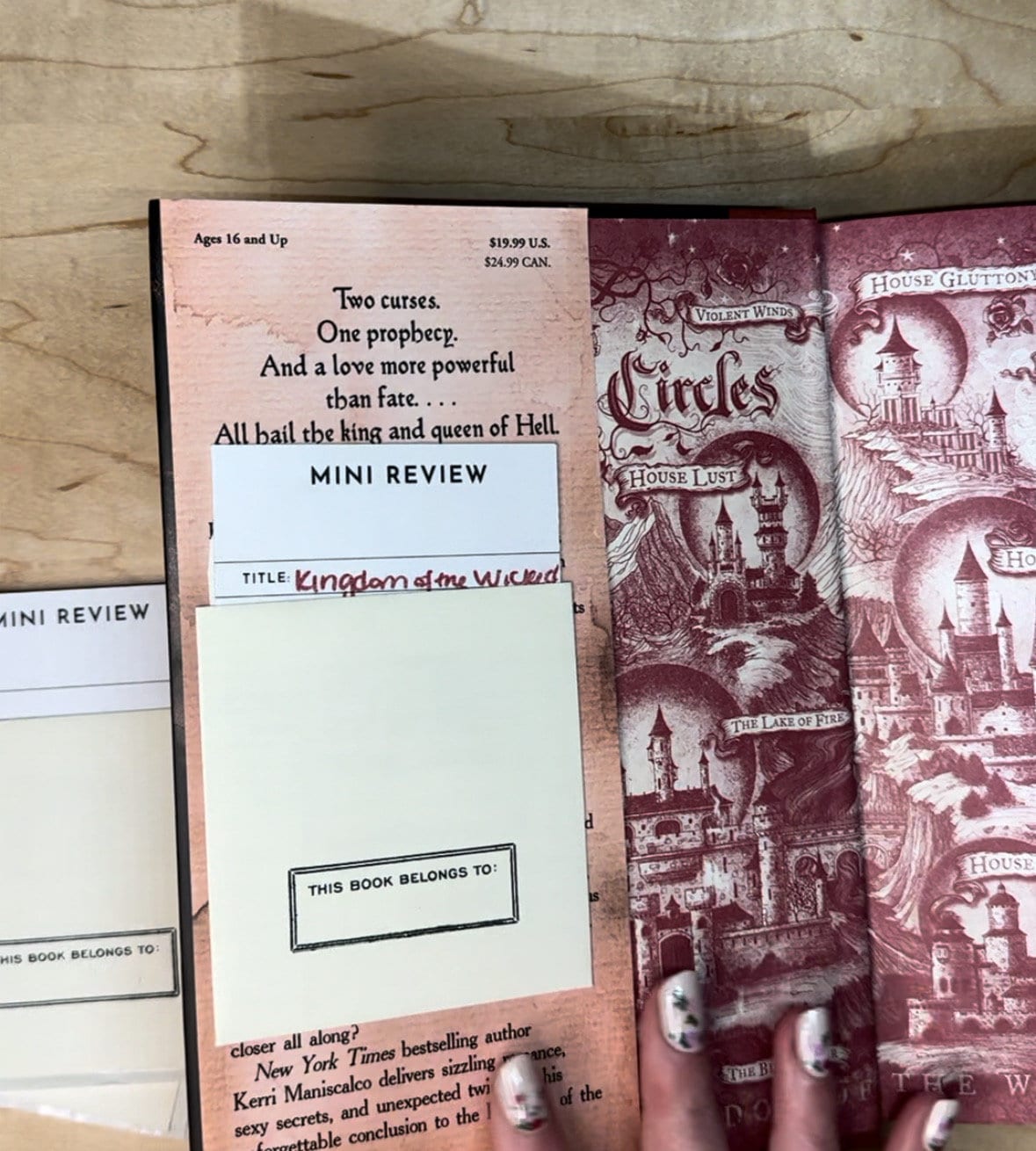 Mini Book Review Cards With Library Pockets QTY 5 - Etsy