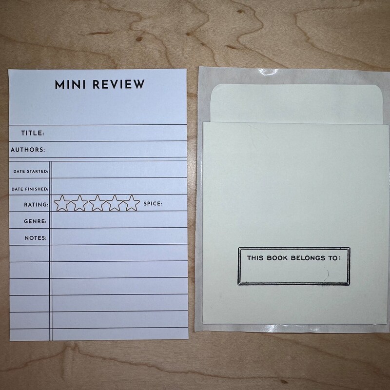 Library Pockets - Etsy