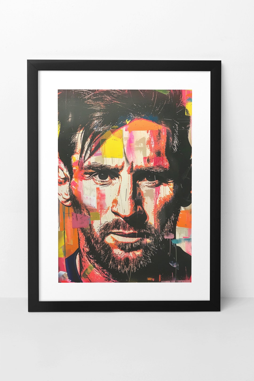 Lionel Messi Pop Art Print Playful Graffiti Style, Digital Artwork ...