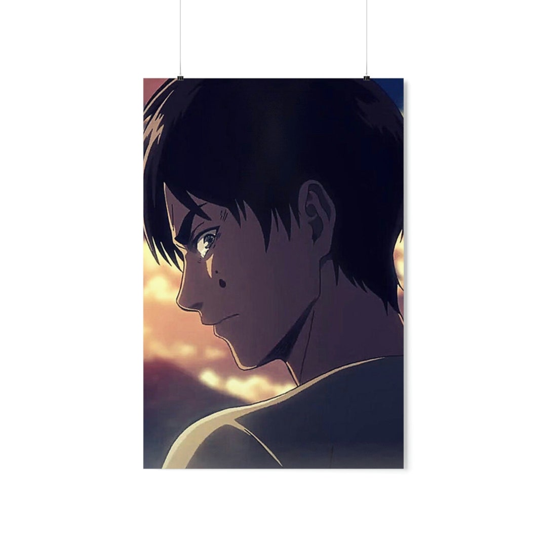 Eren Yaeger Angry Crying Premium Matte Vertical Posters Eren - Etsy