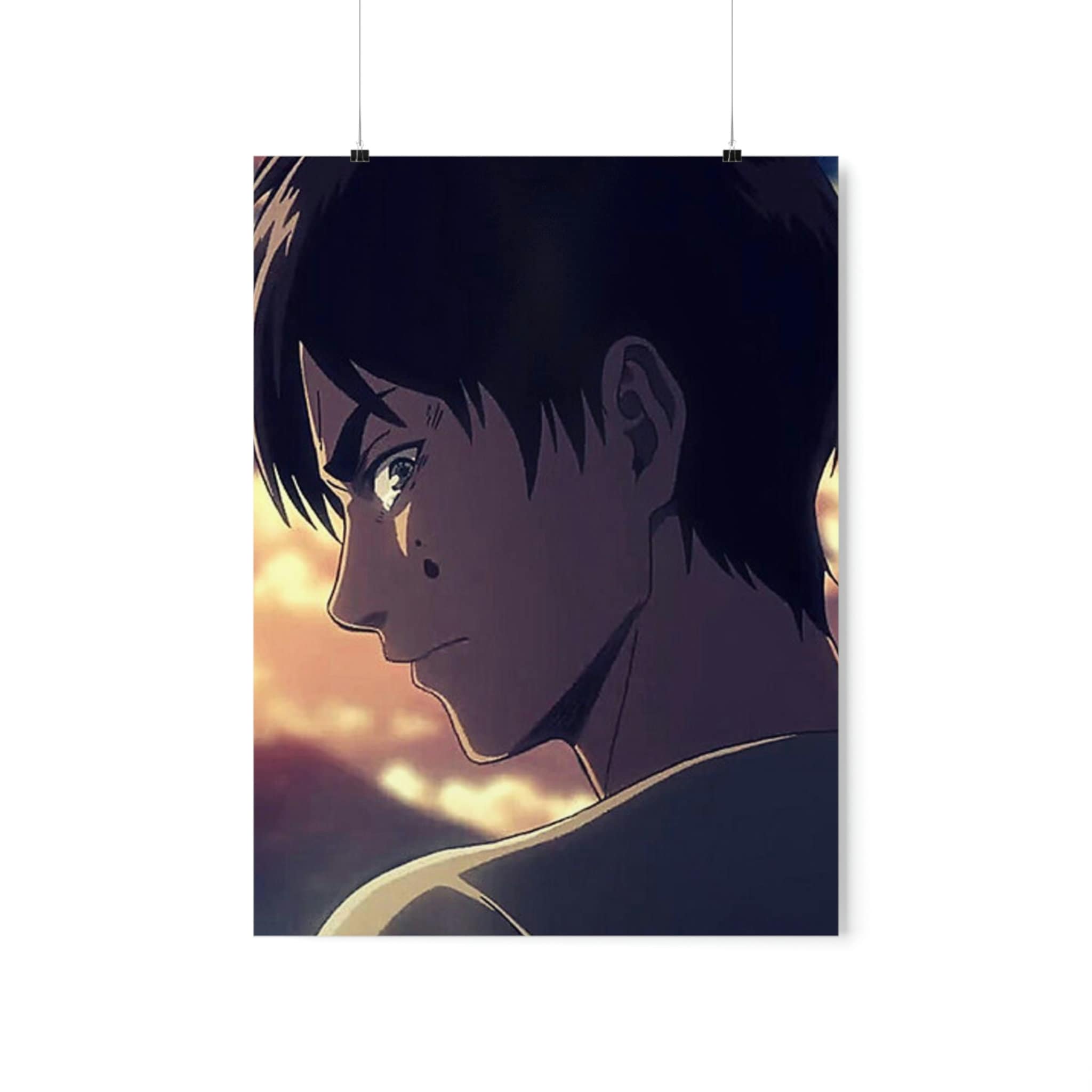 Eren Yaeger Angry Crying Premium Matte Vertical Posters Eren - Etsy