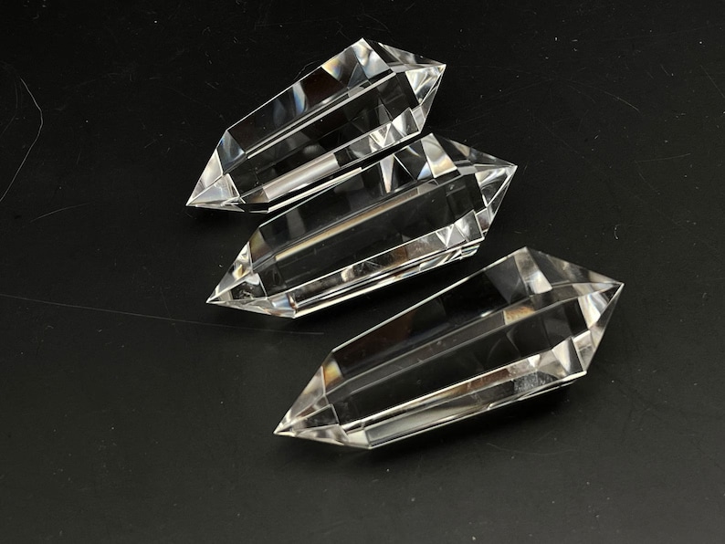 6 Sided Vogel Style Wand, Clear Quartz Crystal, Crystal Point, Reiki ...
