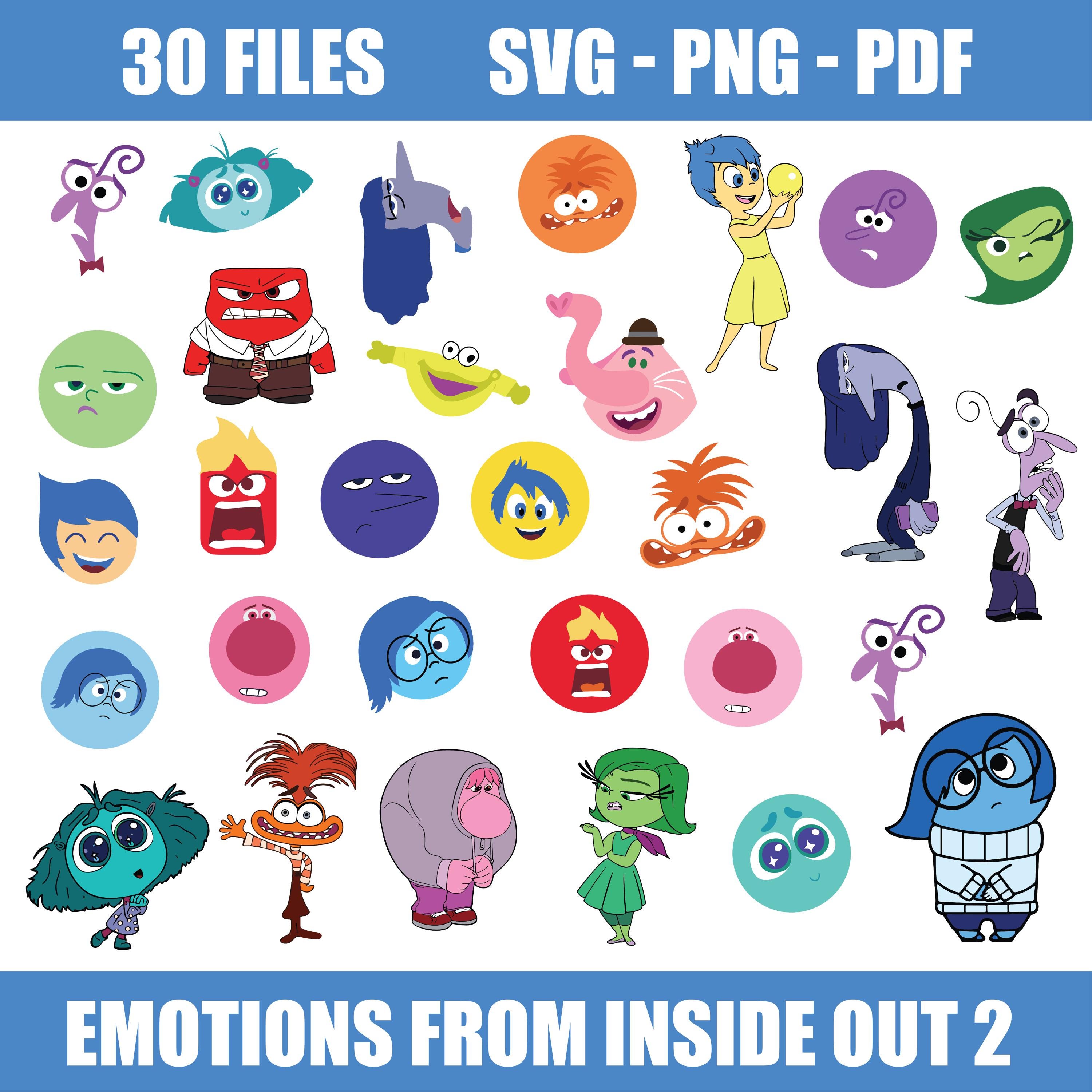 Inside Out 2 Clipart PNG, Inside Out SVG, Inside Out Clipart, Inside ...