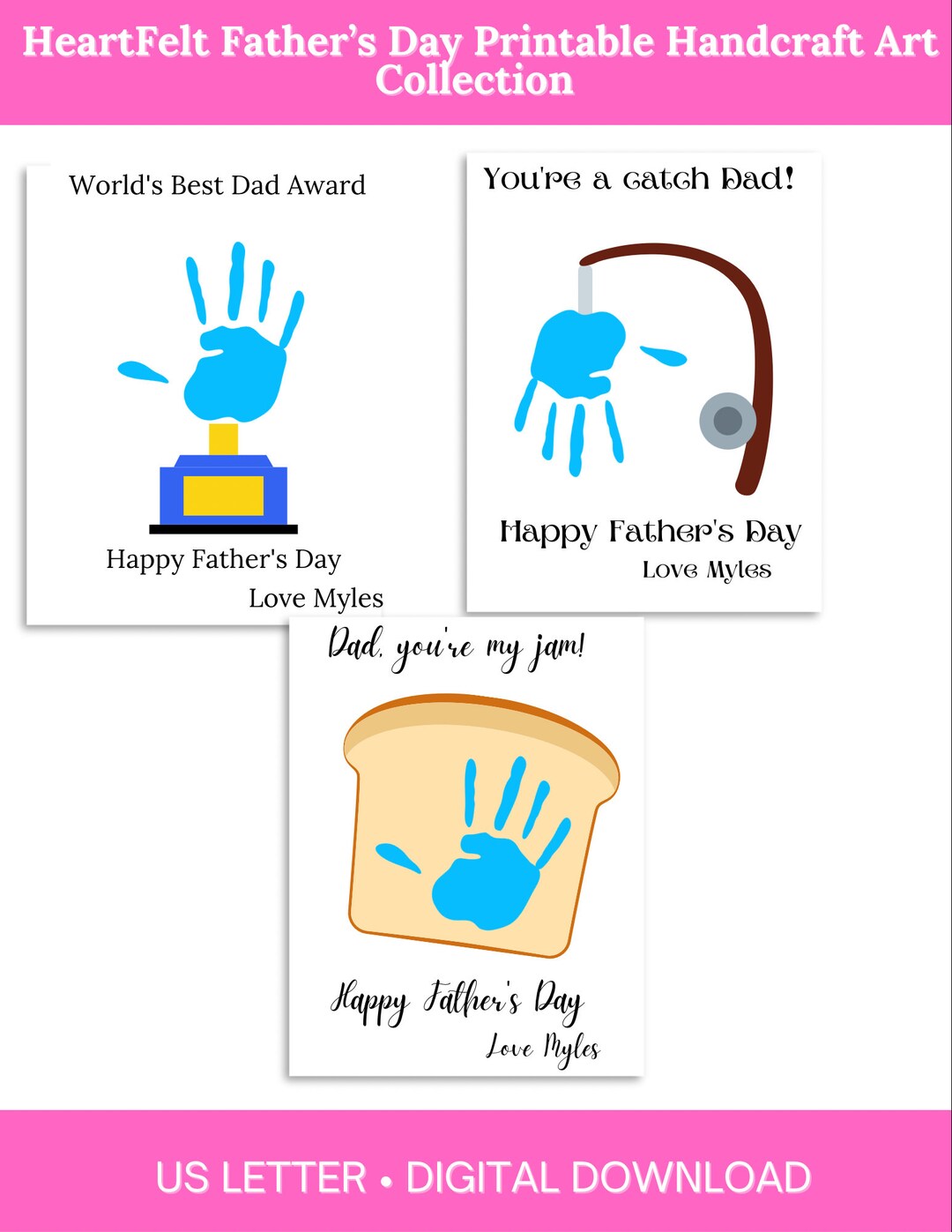 Heartfelt Father’s Day Printable Handcraft Art Collection - Etsy