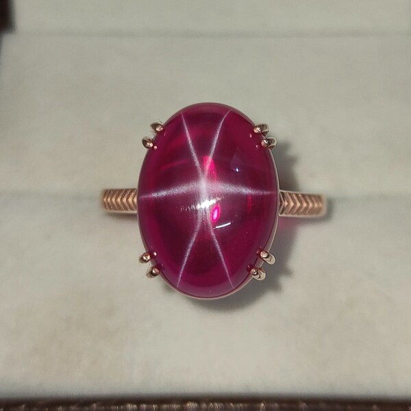 Star Ruby Ring - Etsy