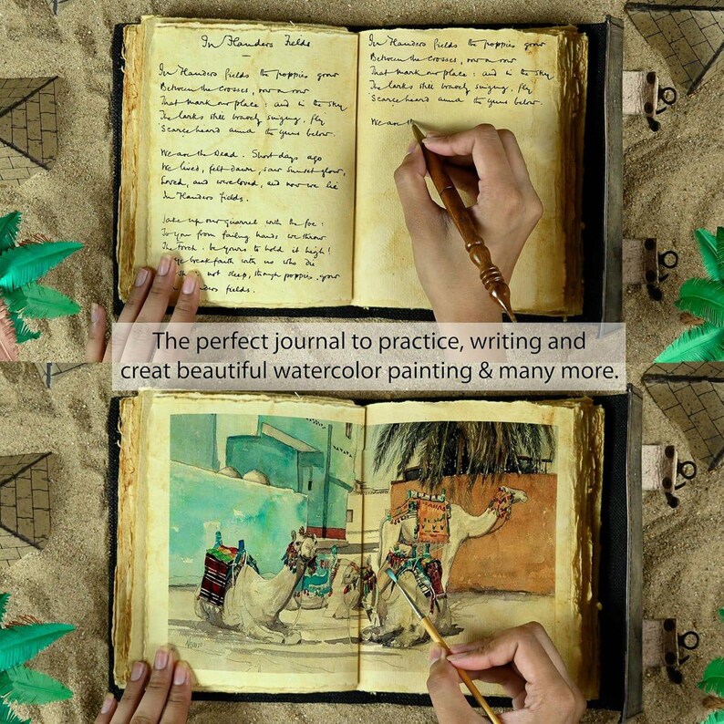 The Book of Hamunaptra Grimoire Leather Journal Egyptian Witch Book of ...