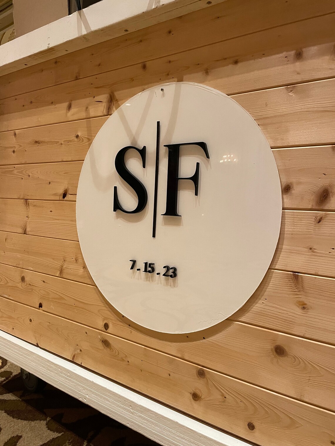 Custom Round Acrylic Logo Sign | Personalized Sign | Custom Sign ...