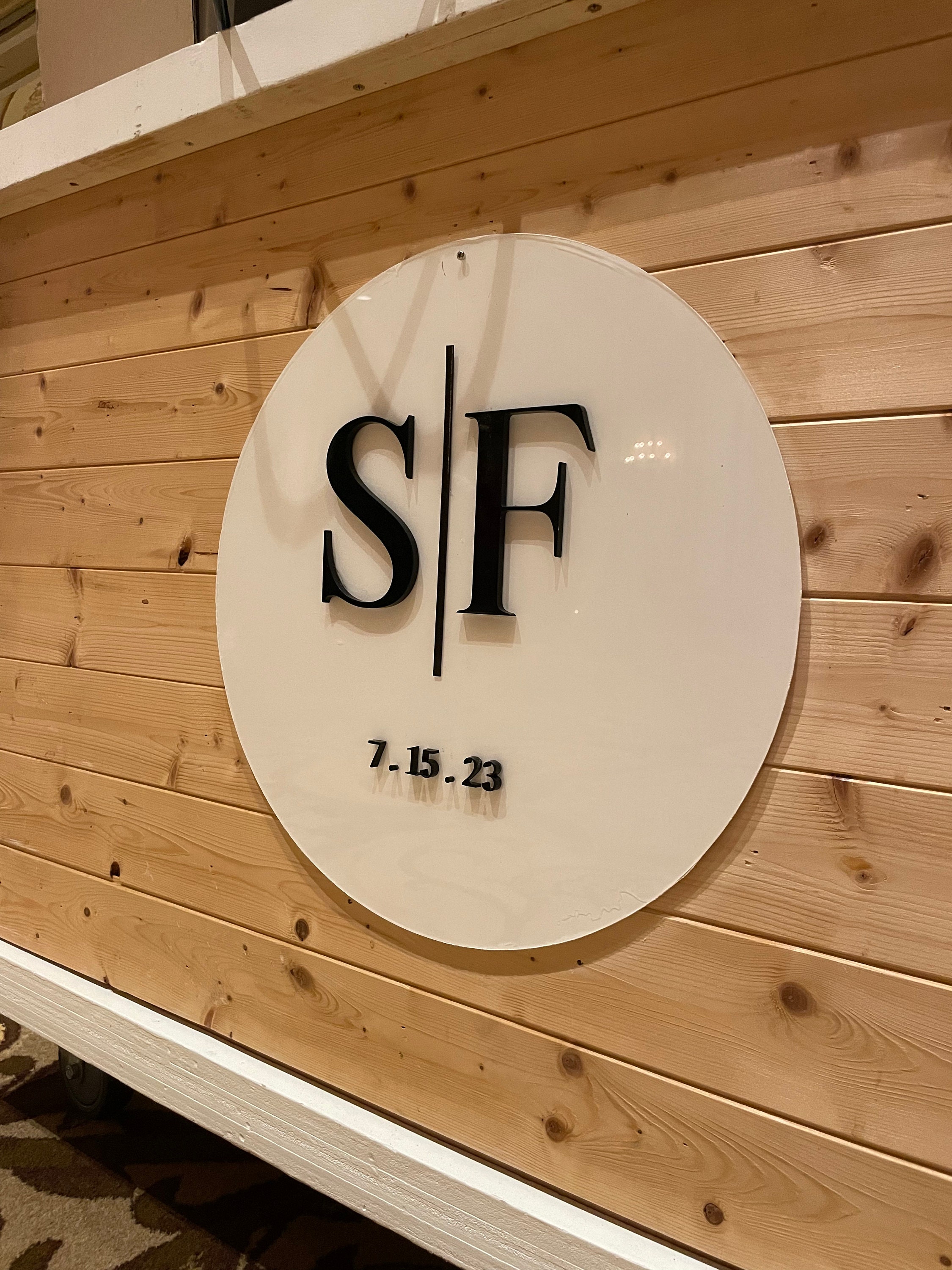 Custom Round Acrylic Logo Sign | Personalized Sign | Custom Sign ...