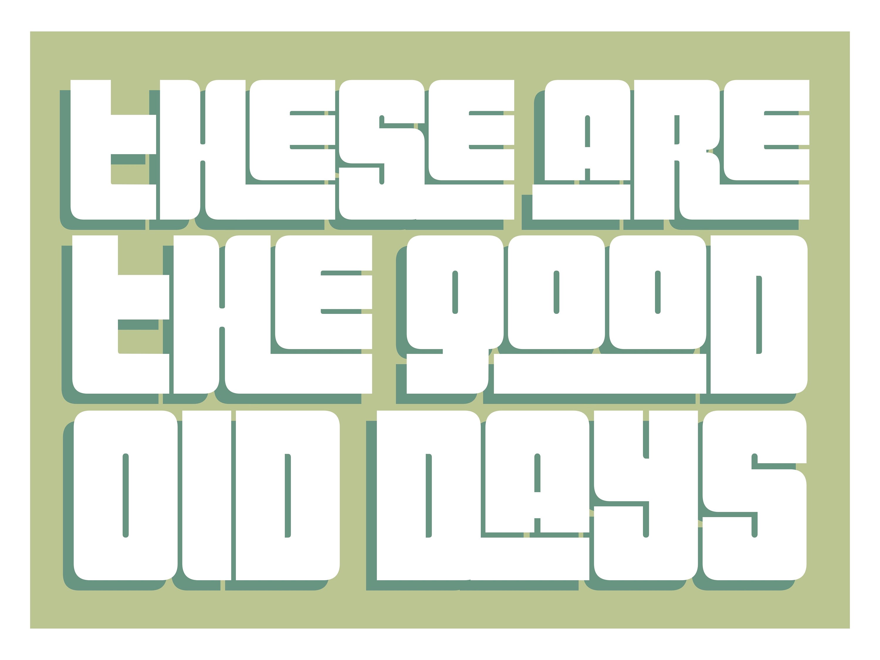 These Are the Good Old Days Rainbow Colors Digital Download of 7 Poster ...