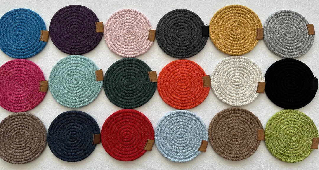 Cotton Coaster, Rope Coaster, Set of Coaster, Table Coasters ...