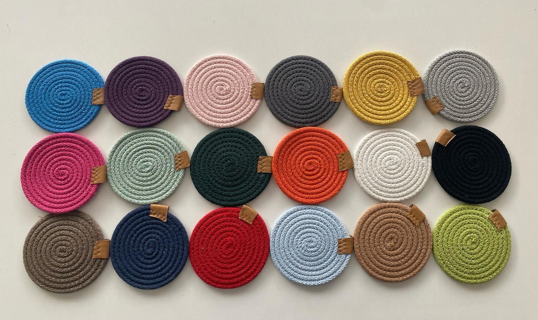 Cotton Coaster, Rope Coaster, Set of Coaster, Table Coasters ...