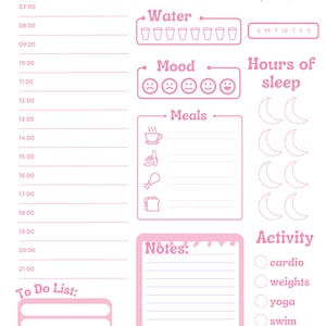 Ultimate Pink Digital Daily Planner, Printable Organiser for Teachers ...