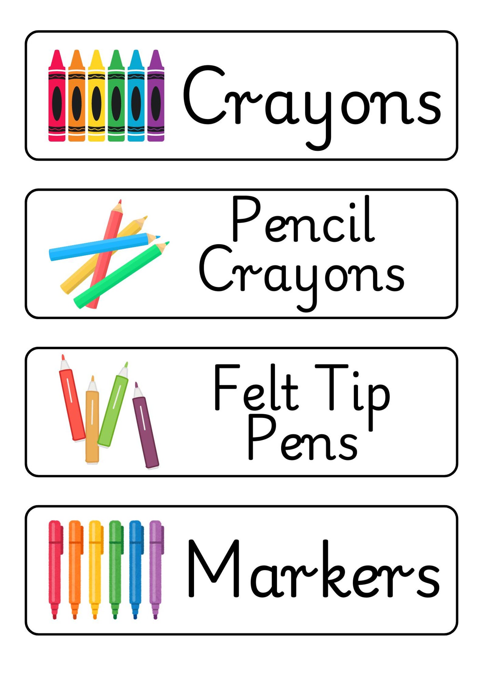 Classroom Drawer and Subject Labels for Teacher Organisation Colourful ...