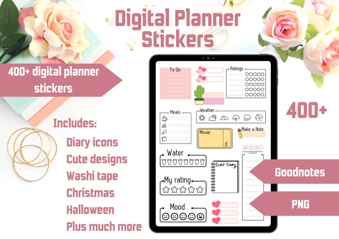 Cute Digital Sticker Kit With Christmas Stationery, Printable Autumn ...