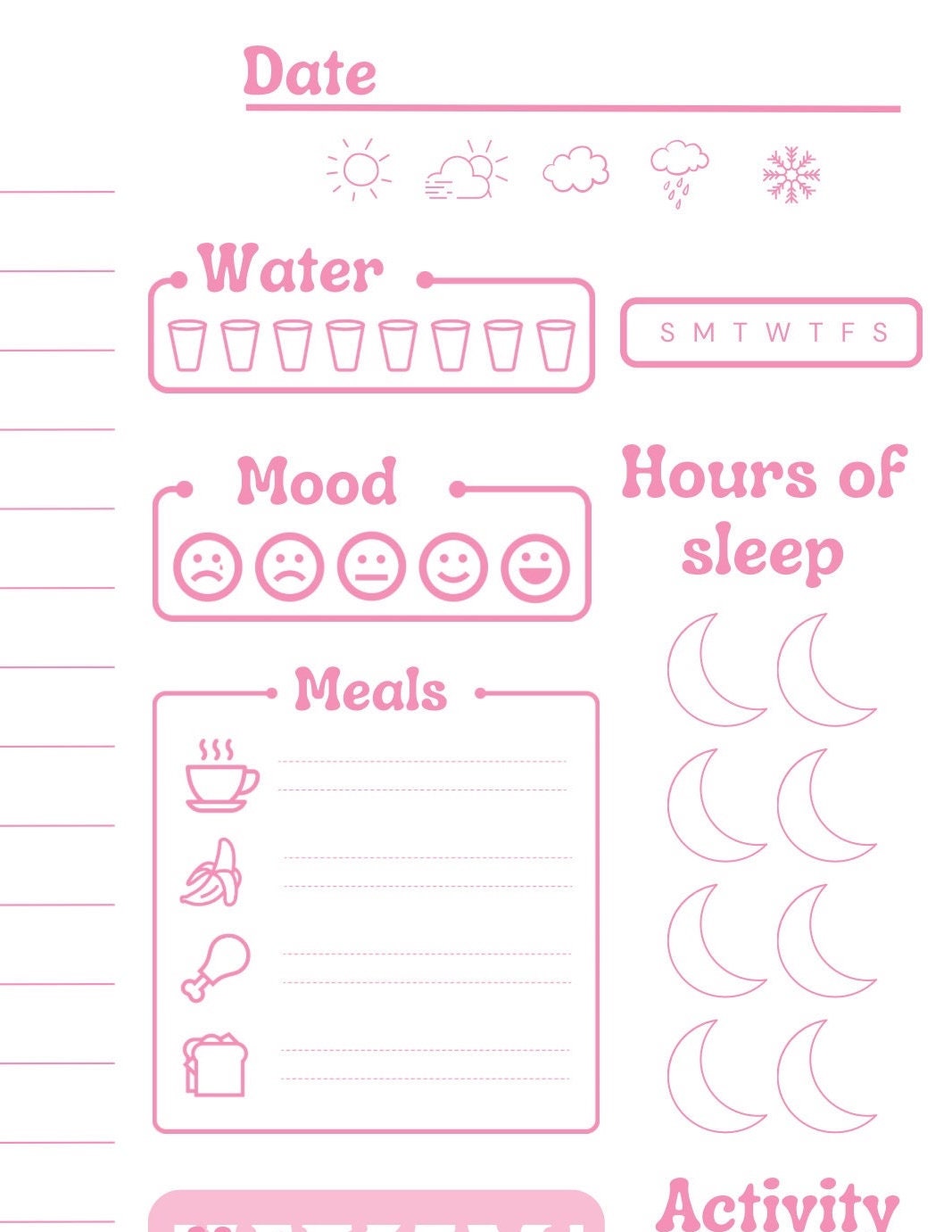 Ultimate Pink Digital Daily Planner, Printable Organiser for Teachers ...