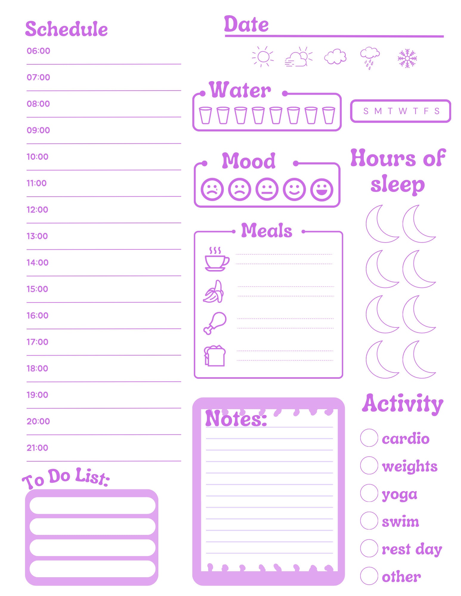Ultimate Digital Daily Planner, Printable Organiser With to Do List - Etsy