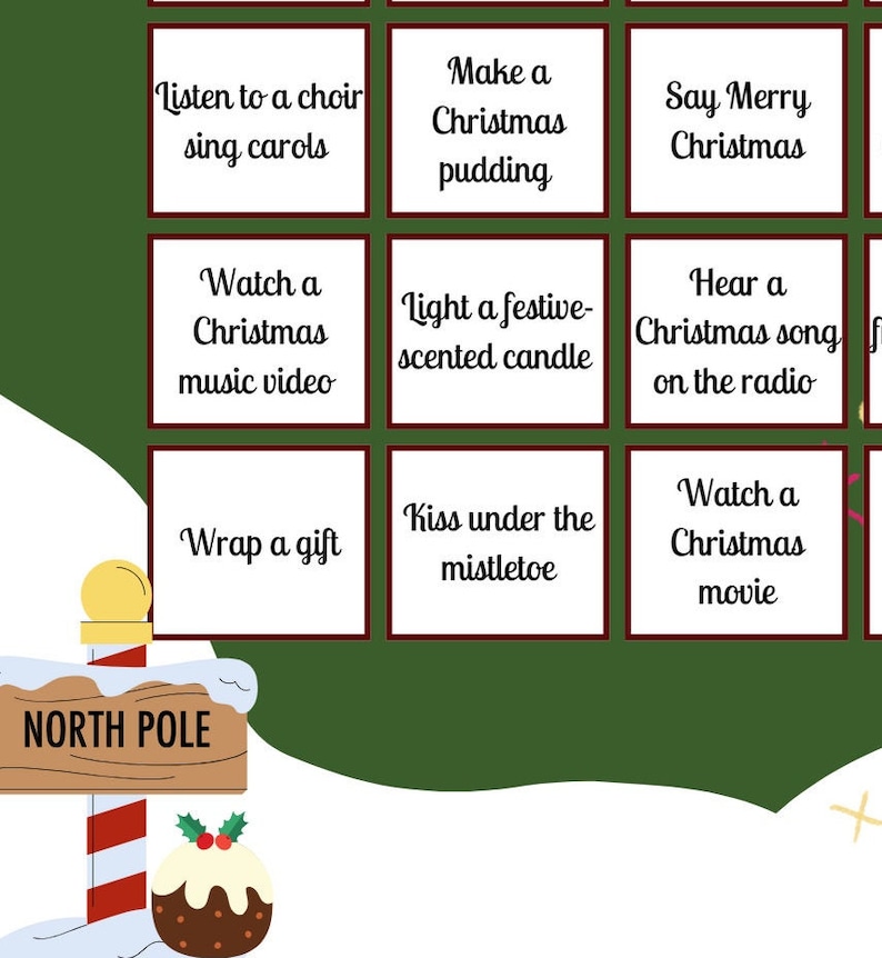 Christmas Bingo Game Printable to Play With All the Family This Festive ...