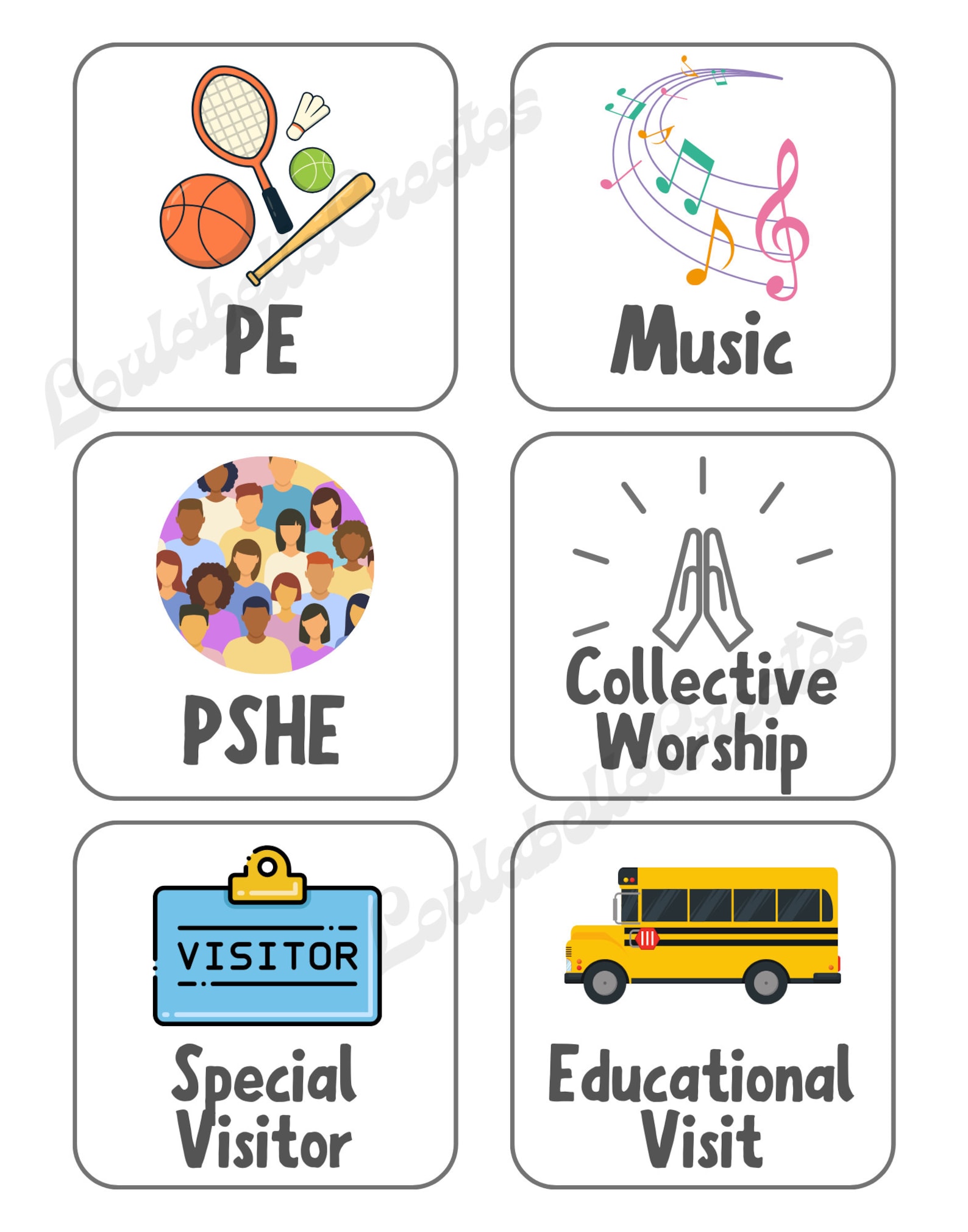 Classroom Visual Timetable - Daily Schedule for Teachers - Educational ...