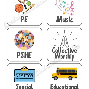 Classroom Visual Timetable: Daily Schedule, SEN Tool (PDF Download) - Etsy