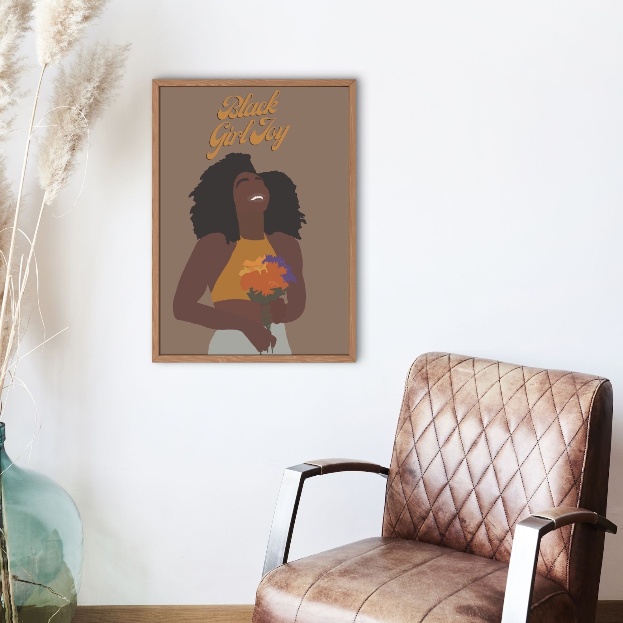 Black Girl Joy Digital Wall Art Black Girl Magic Digital - Etsy