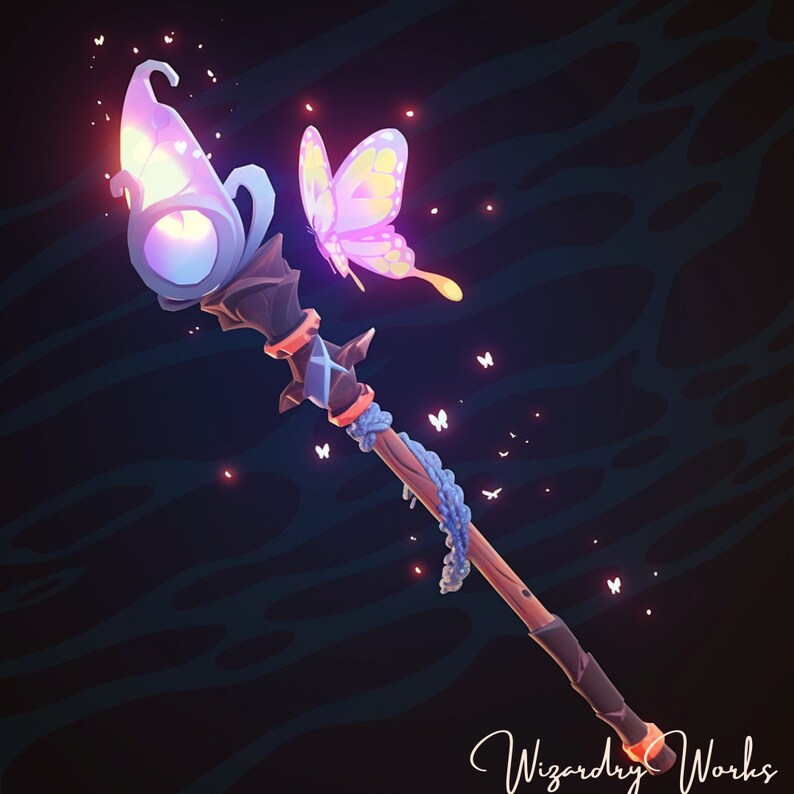 Magical Wands Clipart Set: 12 Transparent PNG Images of Unique and ...
