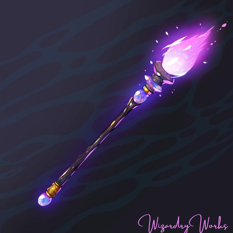 Magical Wands Clipart Set: 12 Transparent PNG Images of Unique and ...