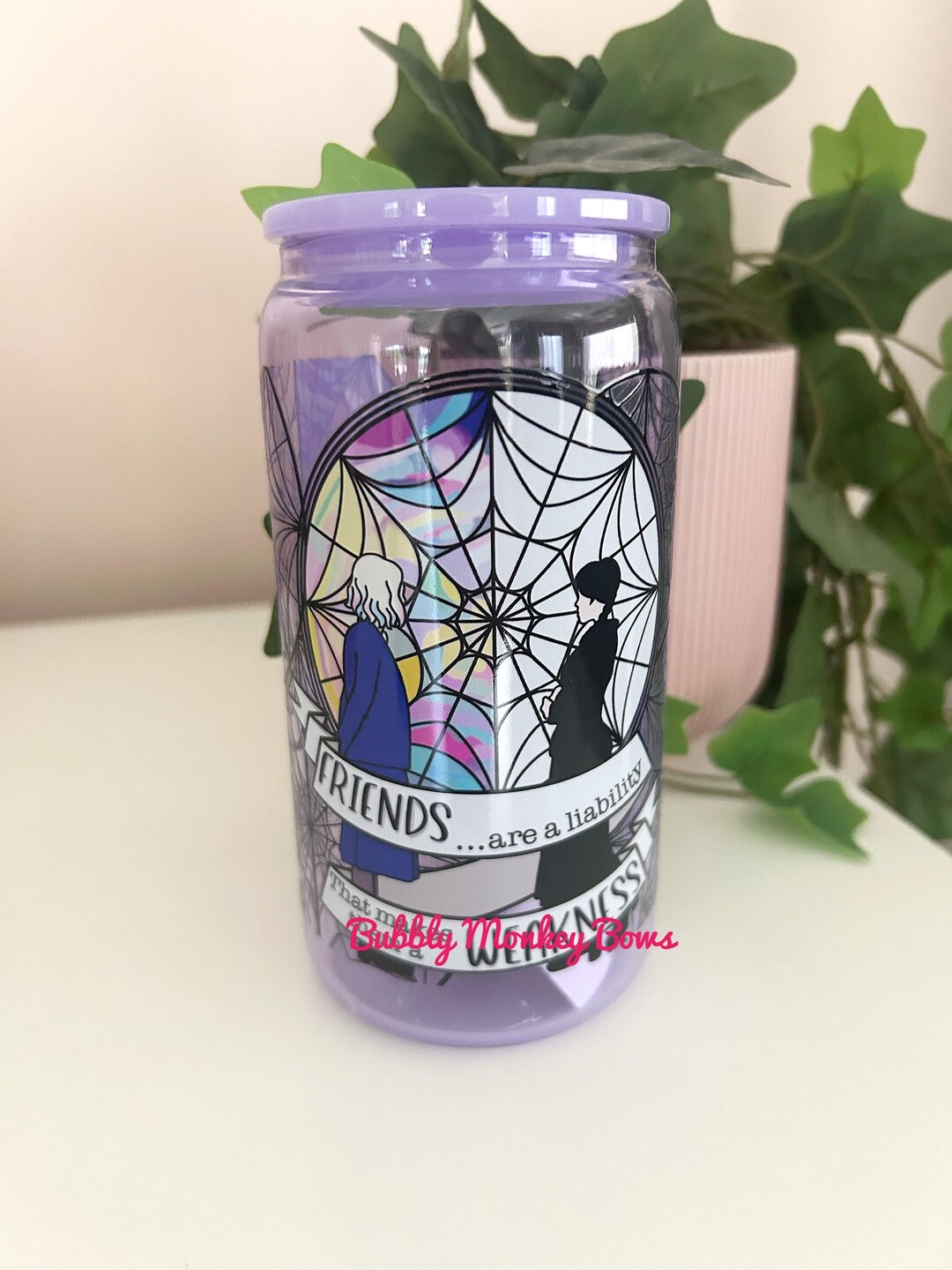 Wednesday Friends Plastic Libbey Cup (16oz) - Etsy