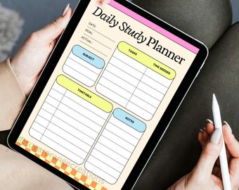 Daily Study Planner - Etsy