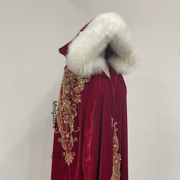 Red Hooded Cape - Etsy