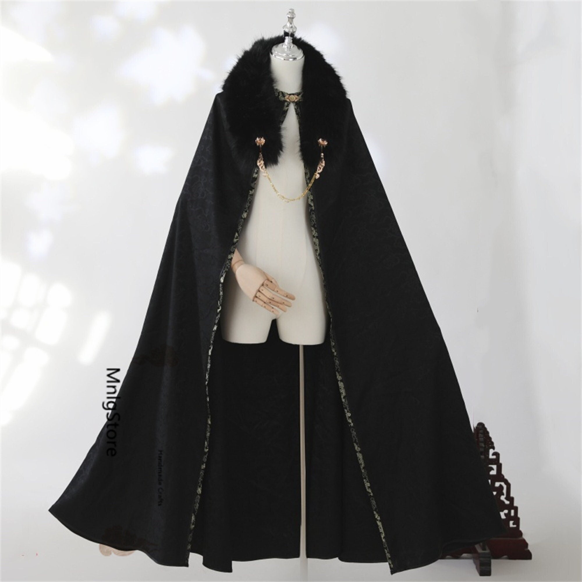 Handmade Cape, With Fur Collar, Couple Cape, Festival Cape for Adults ...