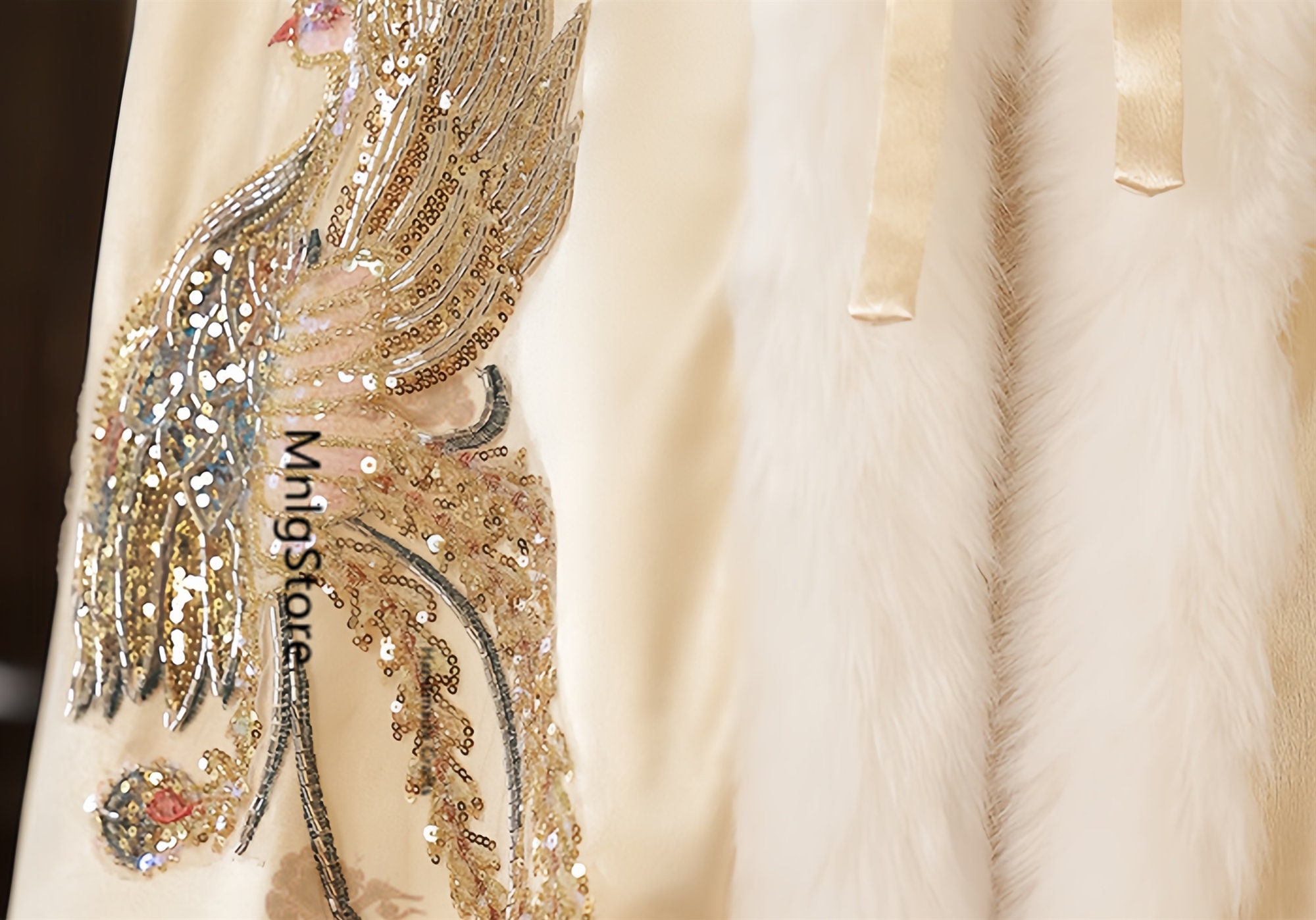 Short Hooded Cape, Embroidery Phoenix Cape, Wedding Cape, Dress Cape ...