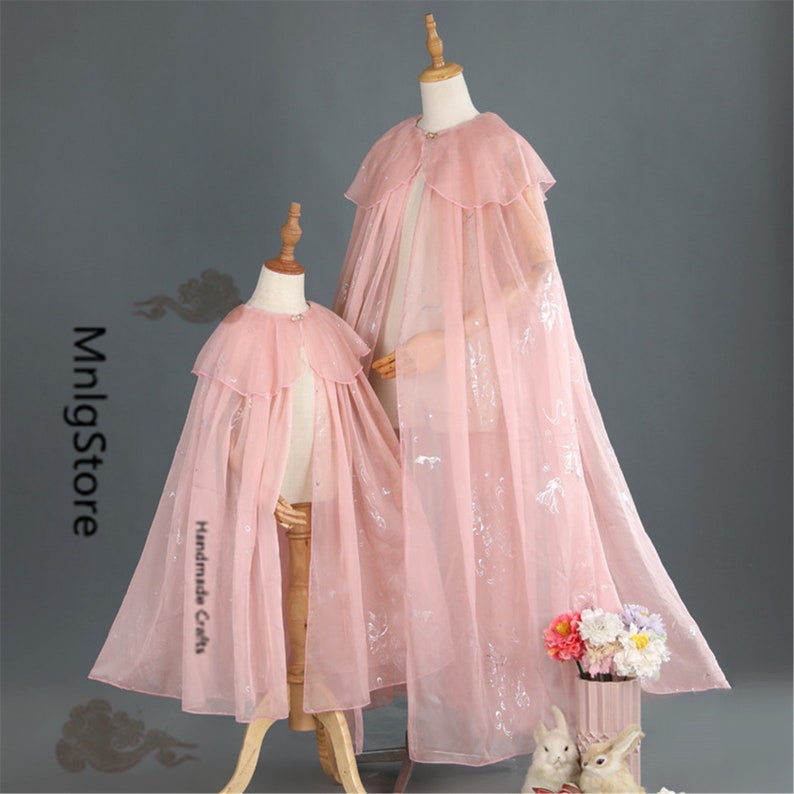 Pink Shiny Cape Princess Cosplay Cape Women Cosplay Cape - Etsy